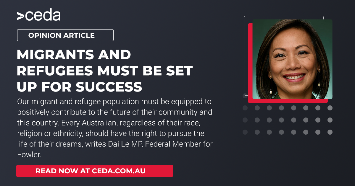 CEDA - Migrants and refugees must be set up for success