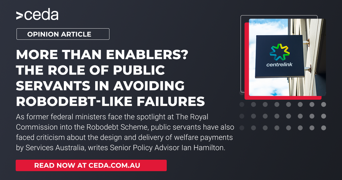 CEDA - More than enablers? The role of public servants in avoiding ...