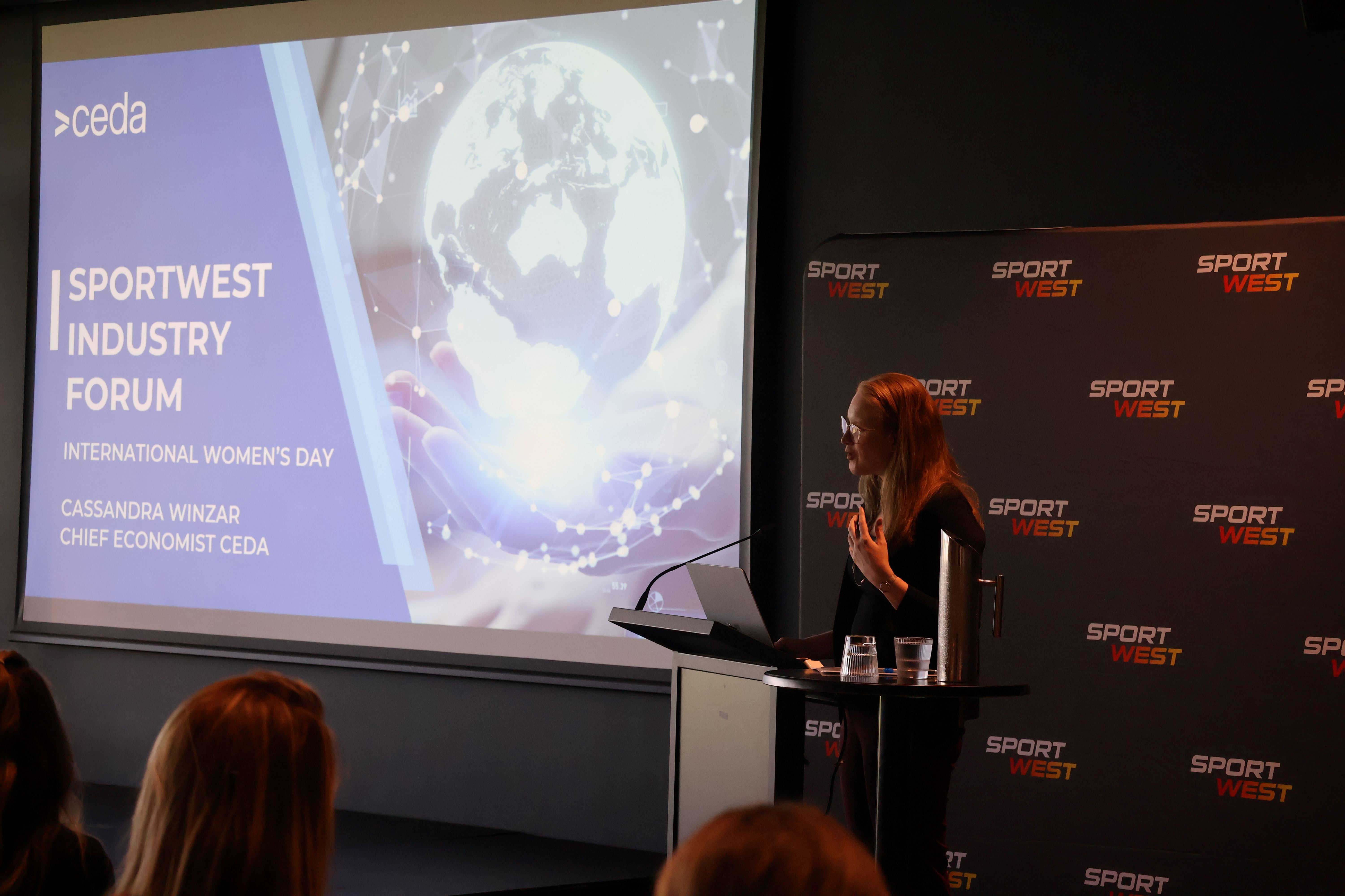CEDA - Cassandra Winzar's address to the SportWest 2024 Women of Sport Network's International ...