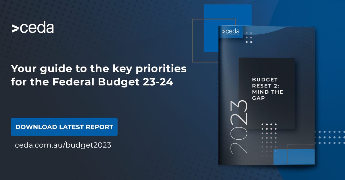CEDA - Budget reset 2: Mind the gap